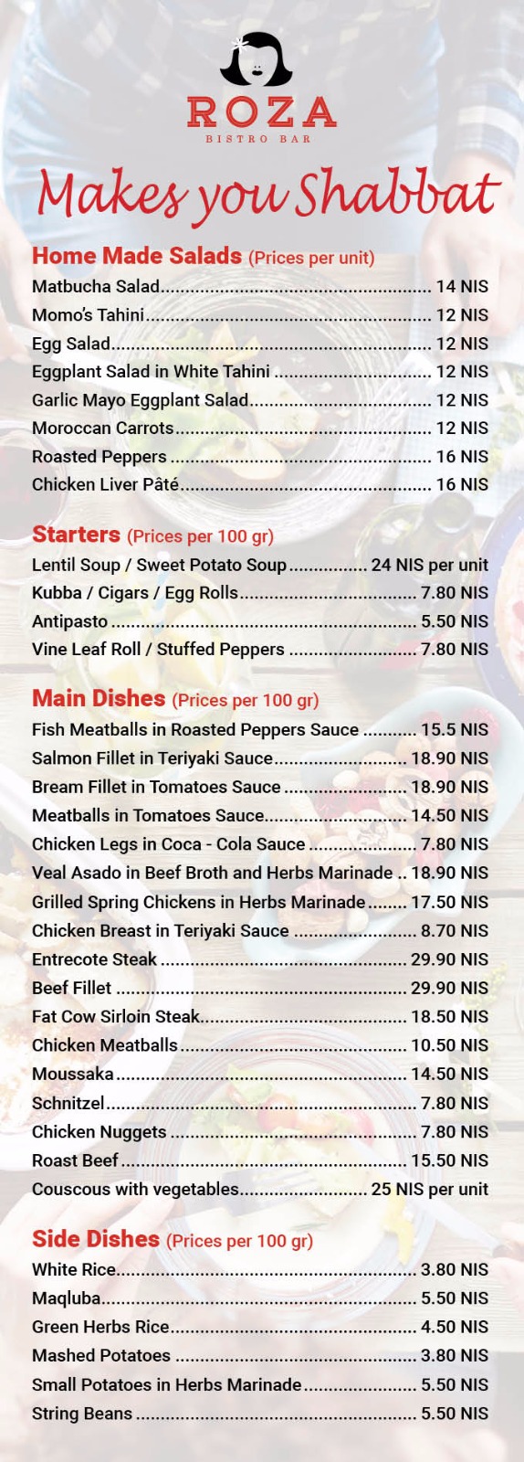 Roza Restaurant Take Away Buffet